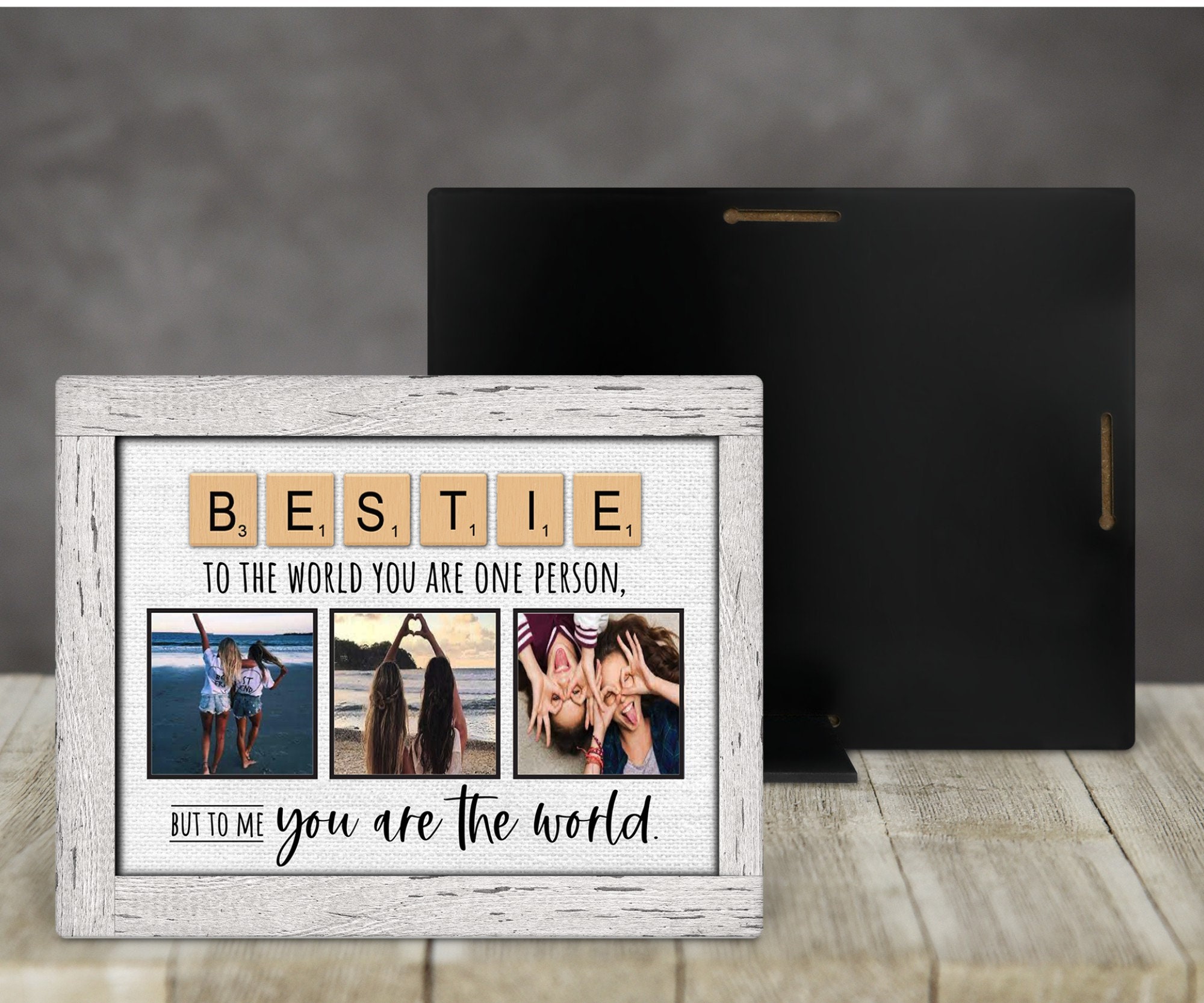 Bestie Photo Frame Scrabble Tile Picture Frame to My Best - Etsy