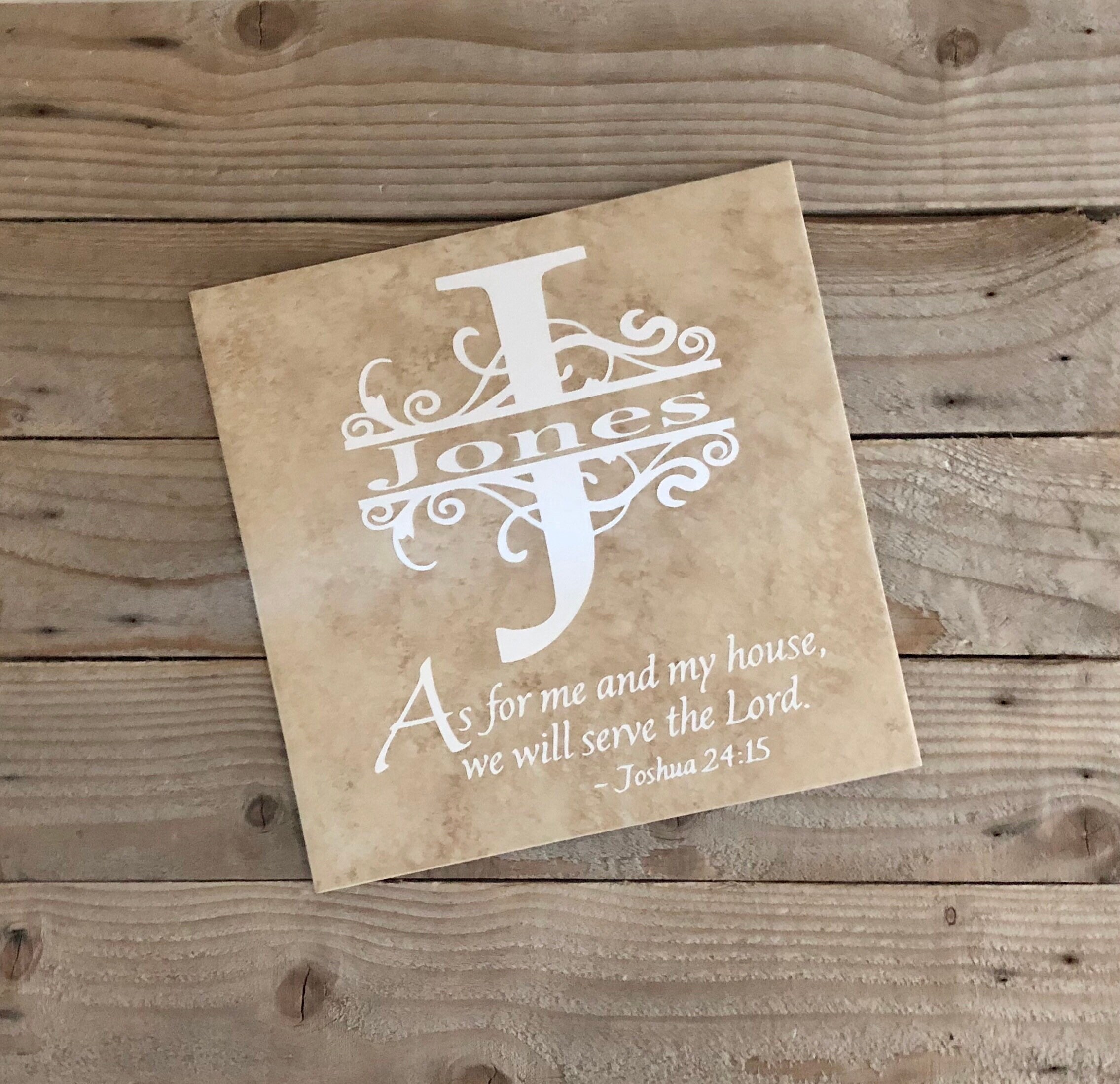 Personalized Scripture Sign Tile Religious Gifts Gift for | Etsy