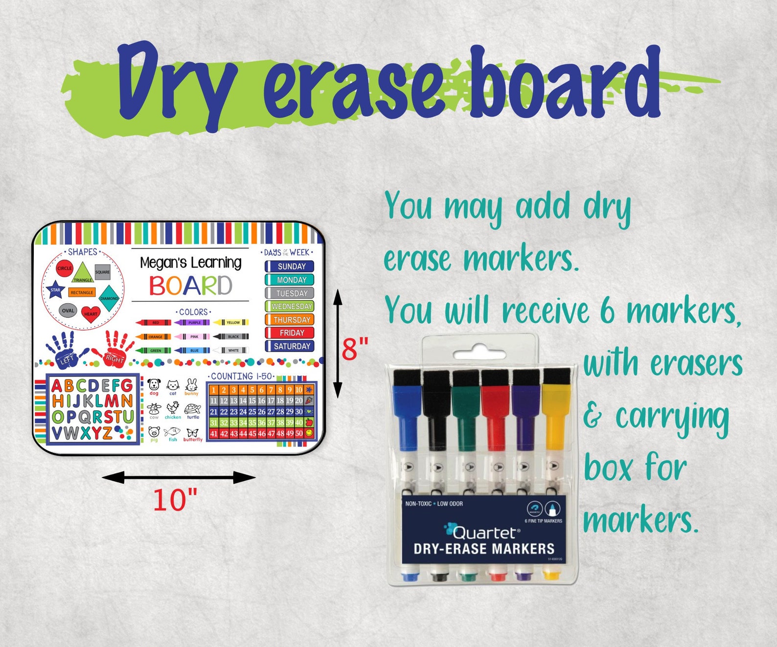 Personalized Learning Board Kindergarten & Prek homeschool | Etsy