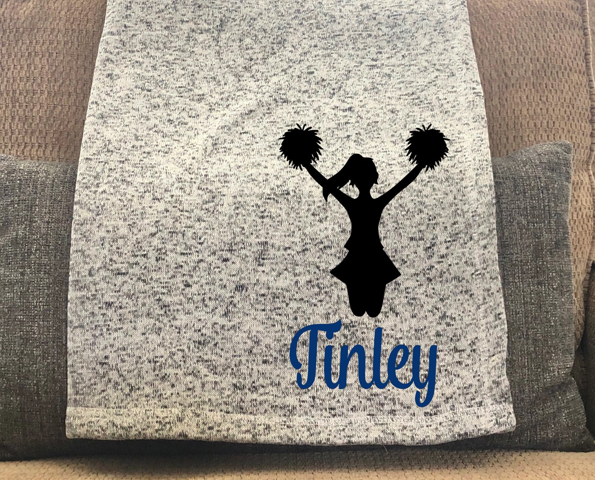 Personalized Cheer Throw Blanket Birthday Gift Idea Cheer - Etsy