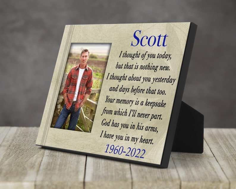 Remembrance Photo Frame, Memorial Picture Frame Gift, Funeral Gift ...