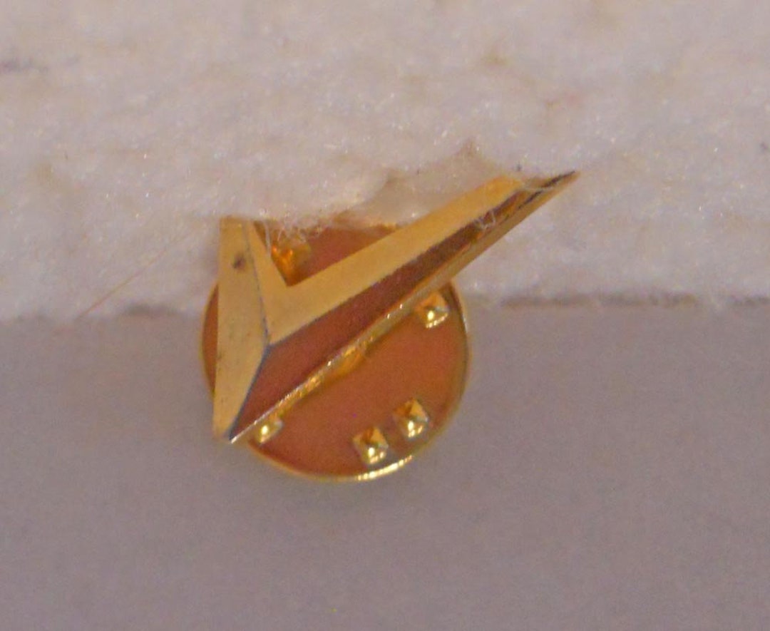 Lapel Pin Gold Tone Metal Check Point Symbol Great for Lapel and ...