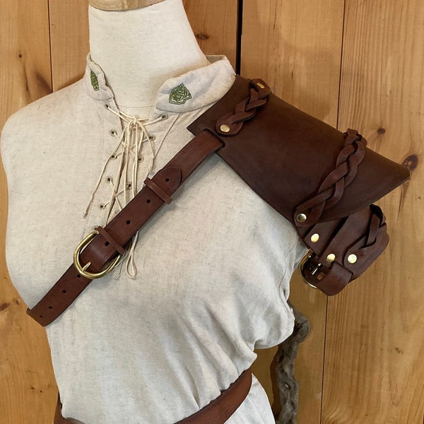 Leather Pauldron - Etsy