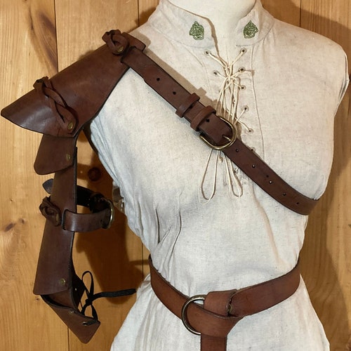 Larp Female Armor the Witcher Cosplay BROWN Costume Leather | Etsy