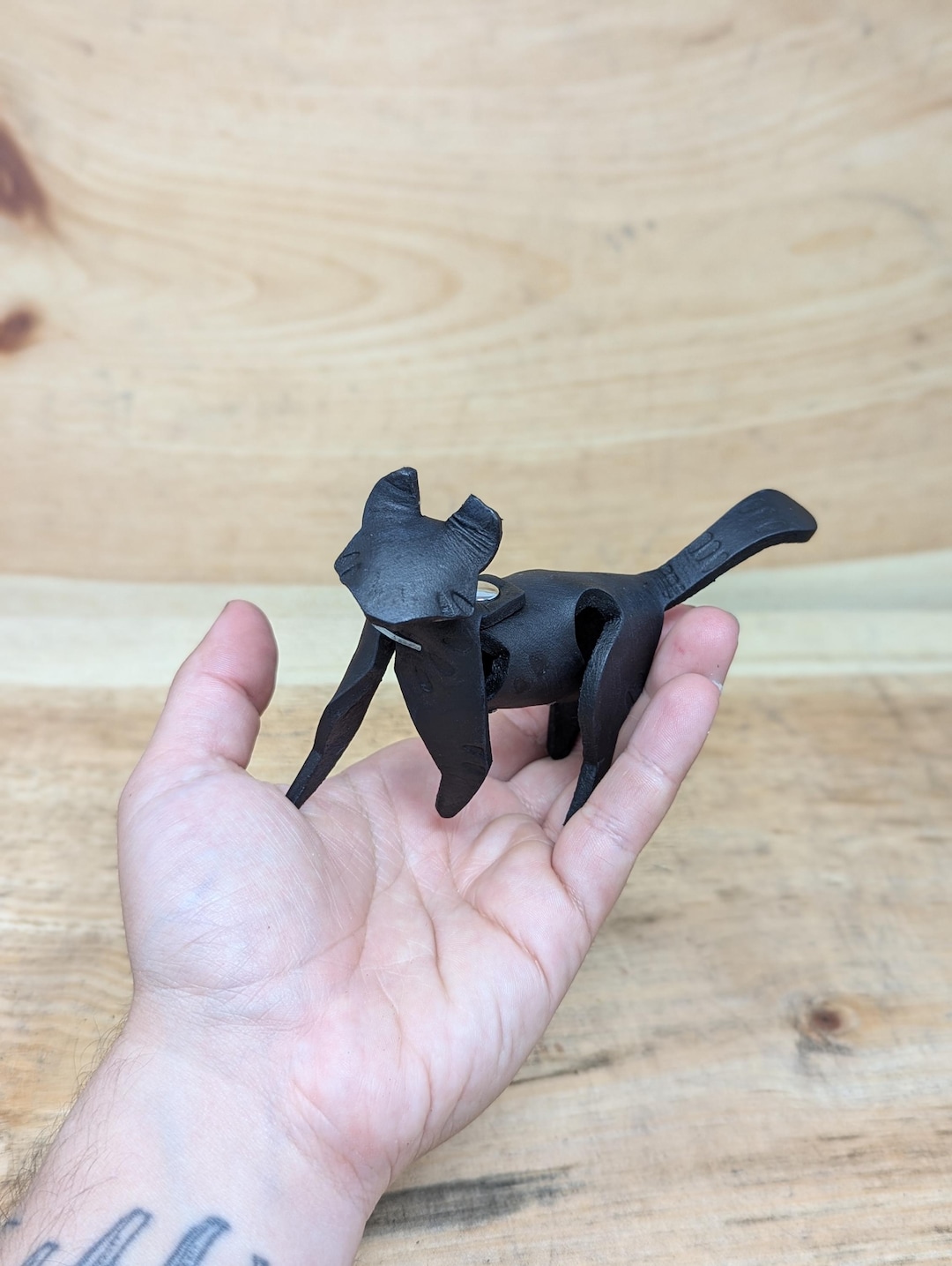 Little Leather Cat Figurines/miniatures (customize in Your Choice of ...