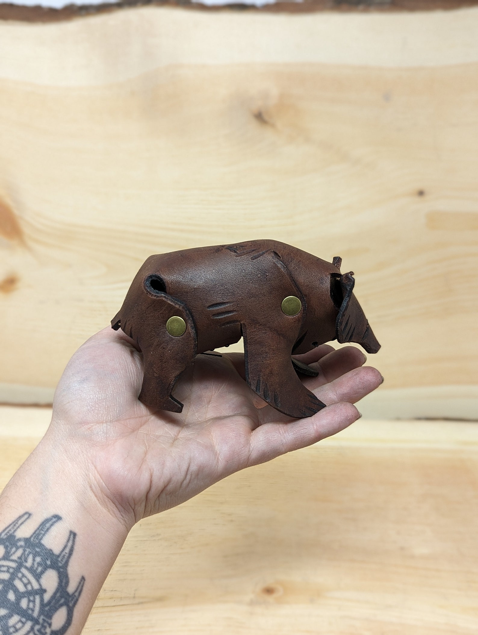 Little Leather Bear Figurines/miniatures (customize in Your Choice of ...