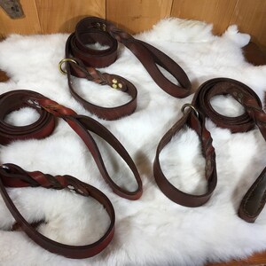 Personalized Leather Dog Slip-lead With Optional Name Plate - Etsy