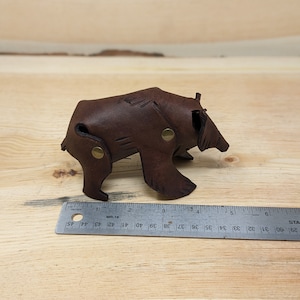 Little Leather Bear Figurines/miniatures (customize in Your Choice of ...