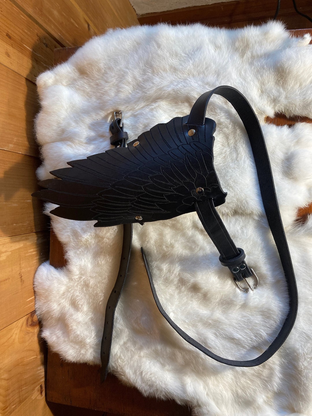 Raven Wing Leather Women's Pauldrons multiple Leather & - Etsy