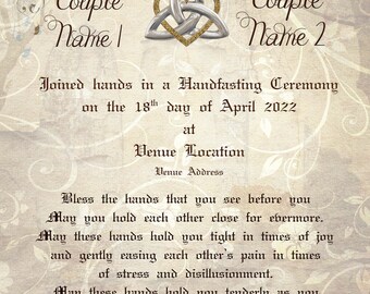 Blessing Certificate - Etsy