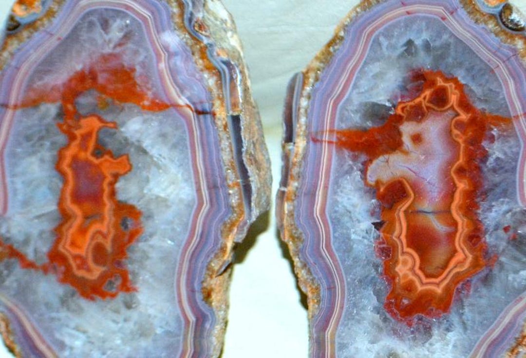 Pair Floater Condor Agate From Argentina * Rare * Collector Piece - Etsy