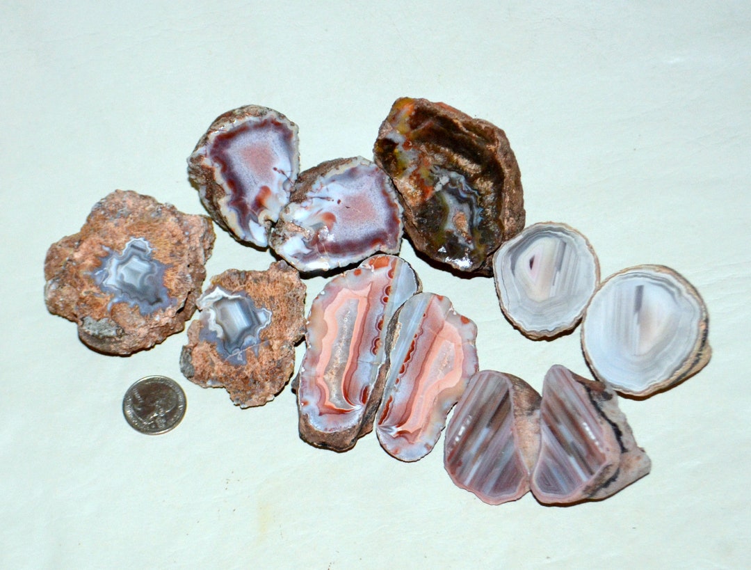 11 Pcs LOT Banded Agates From Patagonia Argentina * Collector Pieces - Etsy