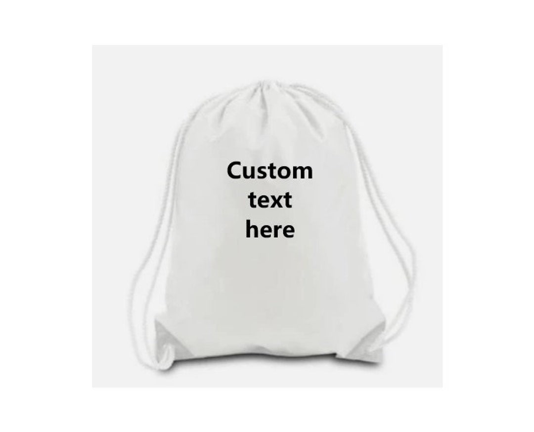 CUSTOM Cinch Sack / Drawstring Backpack 15"w X 18"h - Etsy