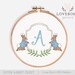 Peter Rabbit Crest Cross Stitch PDF Pattern, Bunny Crest Cross Stitch ...