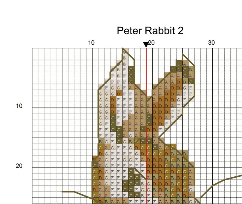 Peter Rabbit Cross Stitch PDF Pattern, Vintage Easter Bunny Cross ...