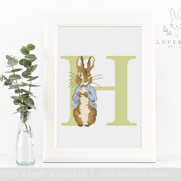 Letter Cross Stitch Pattern - Etsy