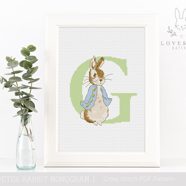 Crossstitch Monogram - Etsy