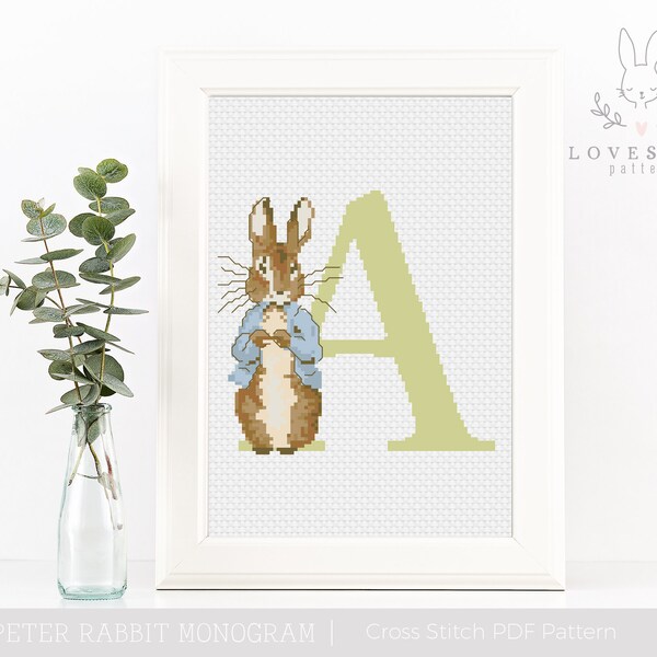 Peter Rabbit Cross Stitch Pattern - Etsy