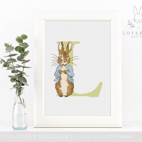 Peter Rabbit Alphabet Cross Stitch - Etsy