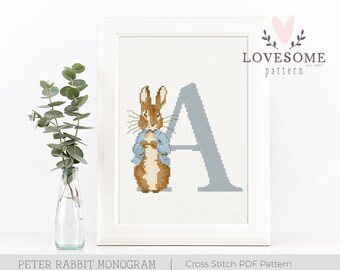 Peter Rabbit Alphabet Cross Stitch - Etsy