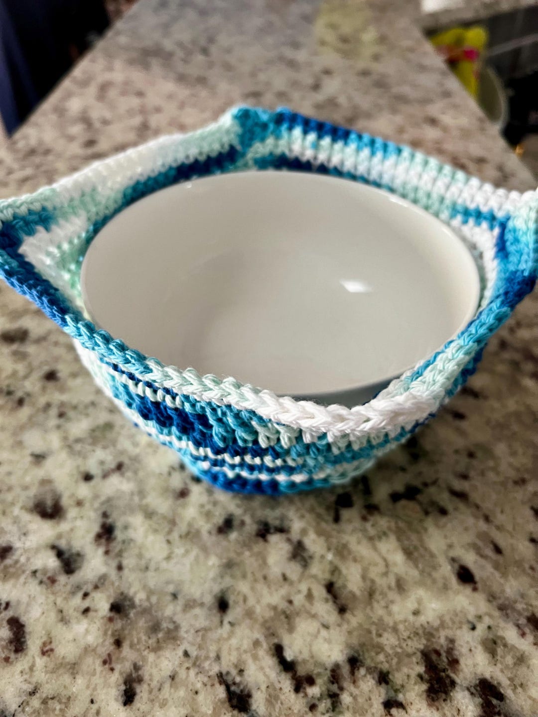 Crocheted Bowl Cozy (cotton) - Etsy