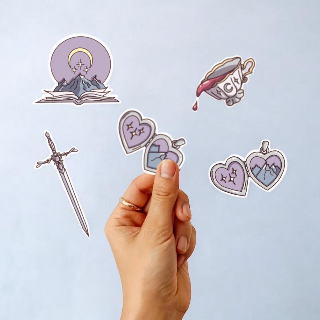 ACOTAR Night Court Sticker Sheet | Fantasy Book Series Stickers - Etsy