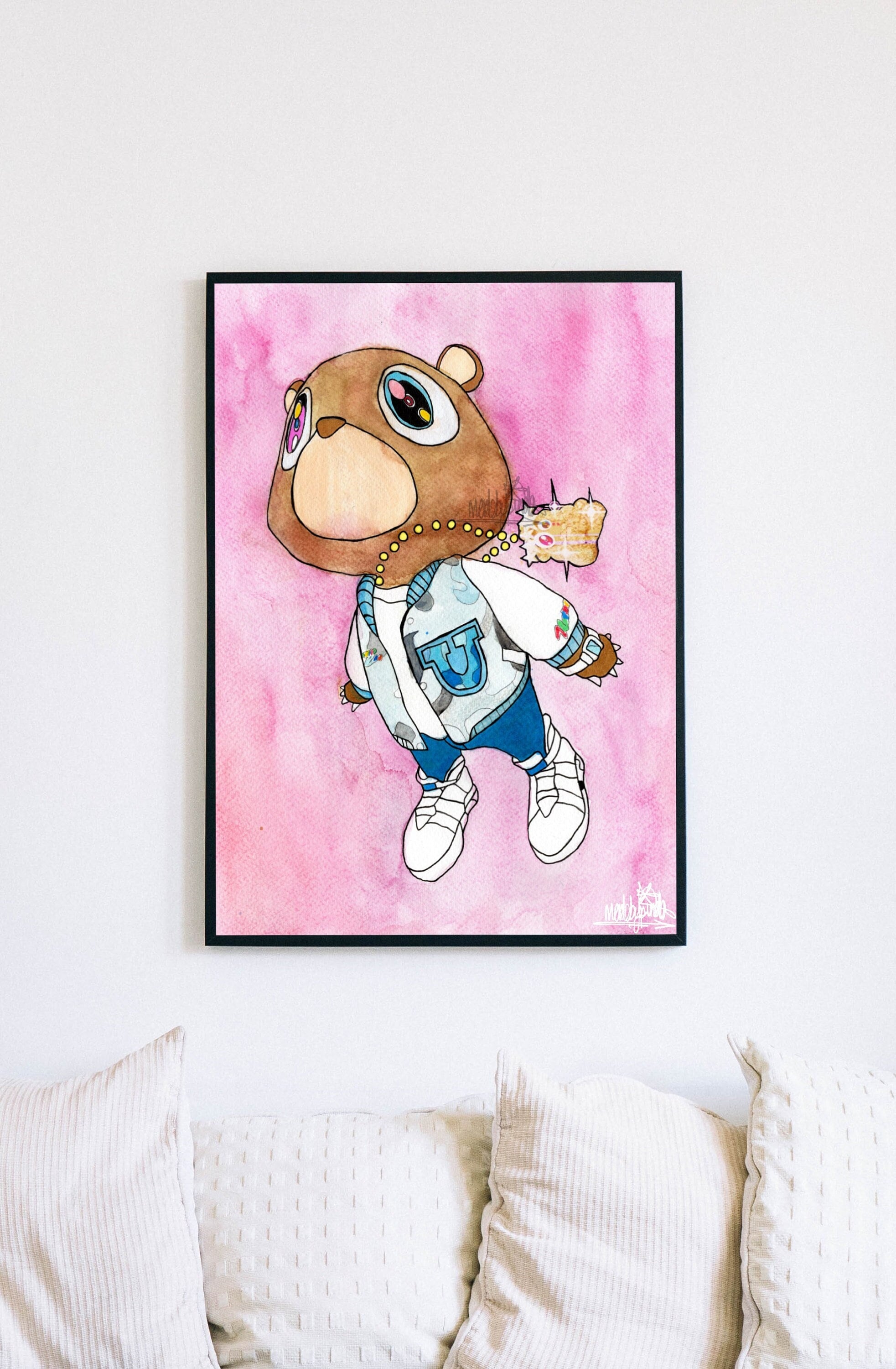 Kanye West Graduation Album Cover Art Print | Takashi Murakami - Etsy
