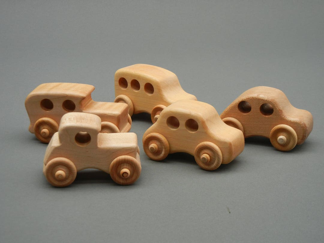 Miniature Maple Wood Toy Cars: Handmade Autos for Little Hands - Etsy