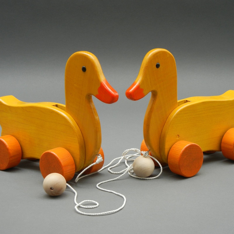 Pull Toys Duck - Etsy