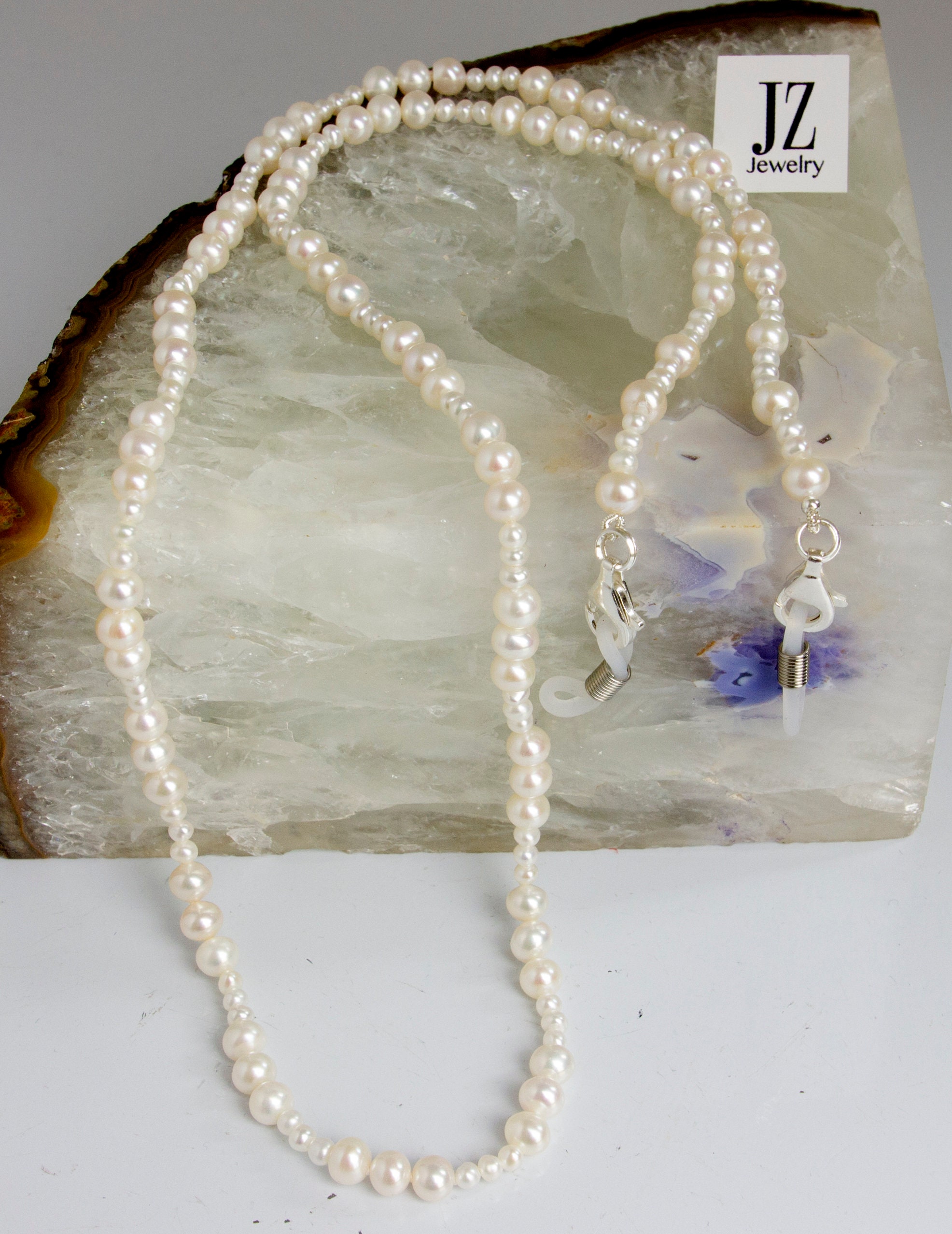 Freshwater Pearl Eye Glasses Lanyard or Necklace Convertible | Etsy