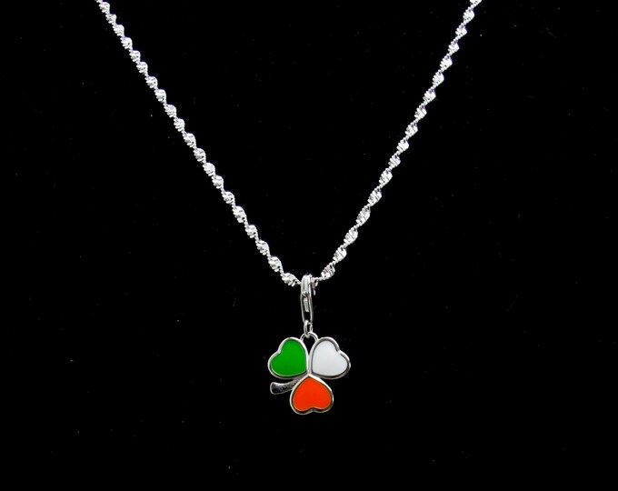 Shamrock Locket, Large Clover Locket, Irish Locket, Four Leaf Clover ...