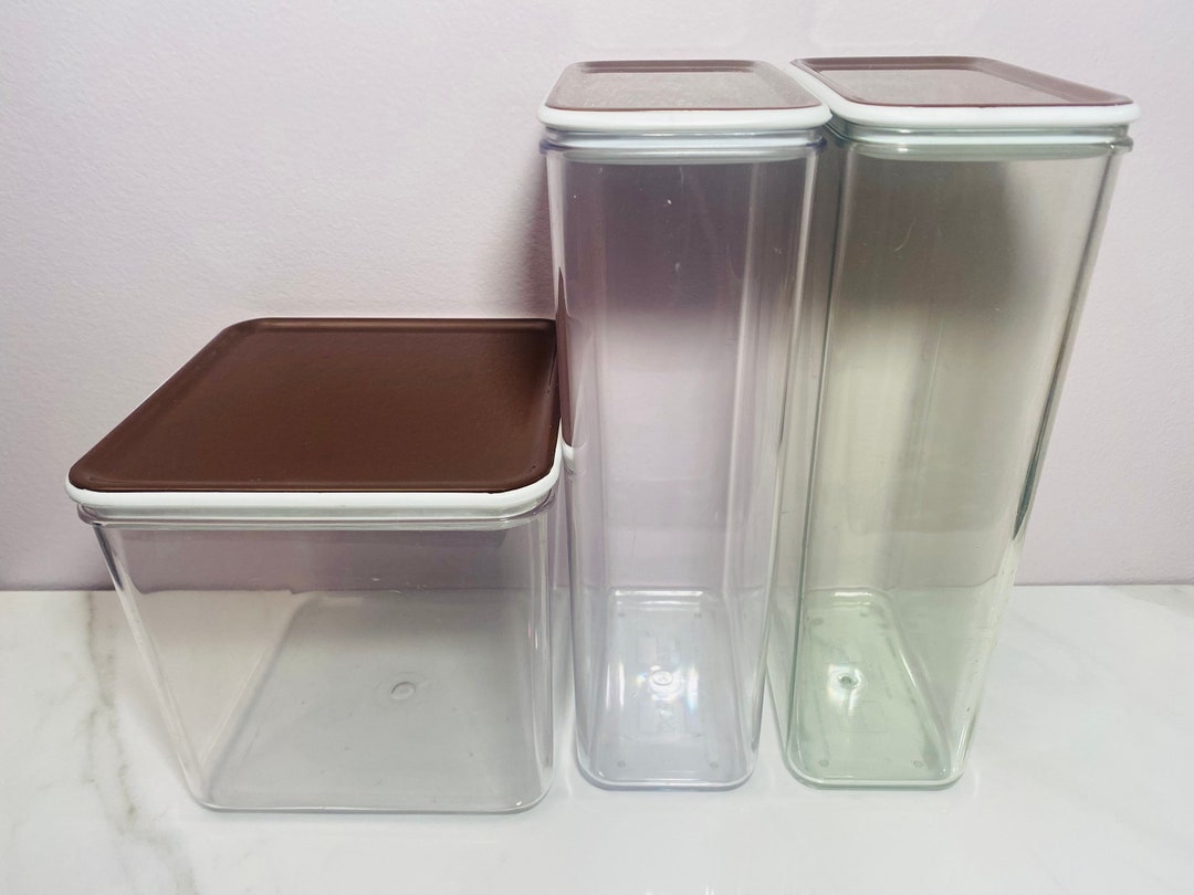 Set of 3 Mepal Rosti and Eagle USA Clear Melamine Food Containers Brown ...