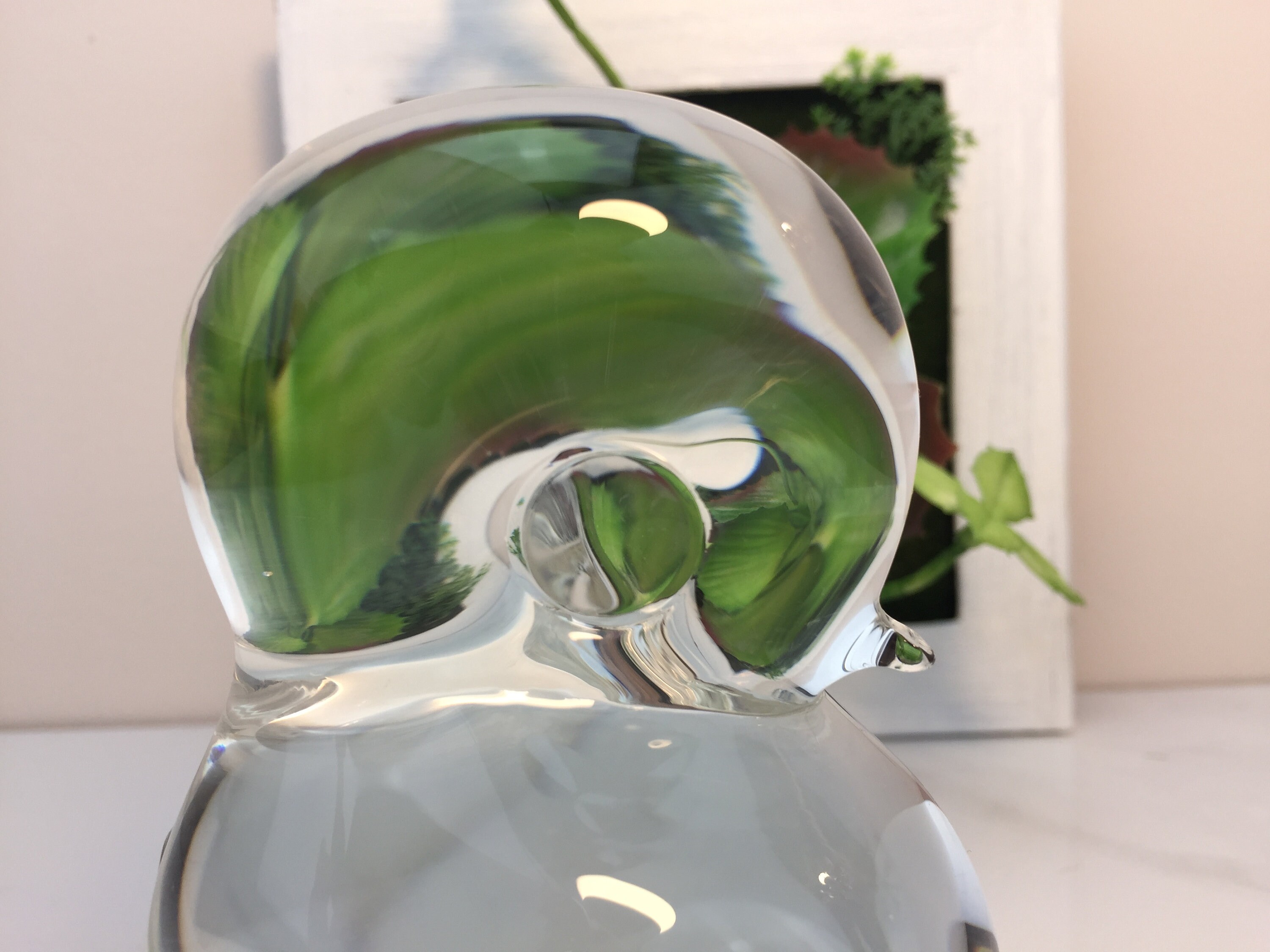 4.25 FM Konstglas Sweden Clear Glass Pippi Bird Paperweight - Etsy