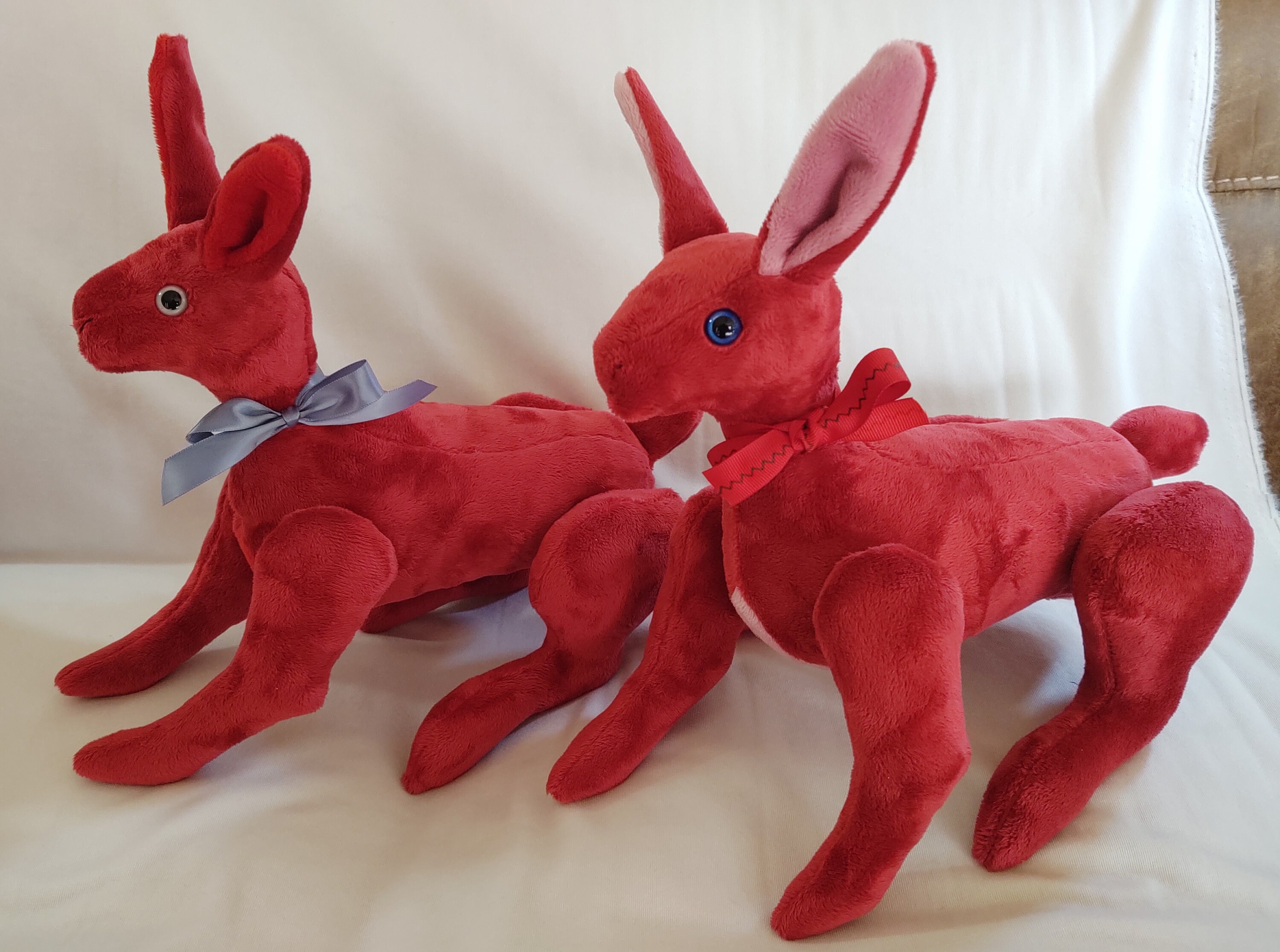 Plush Bunny Easter Rabbit Jointed for Fun Play Easy - Etsy