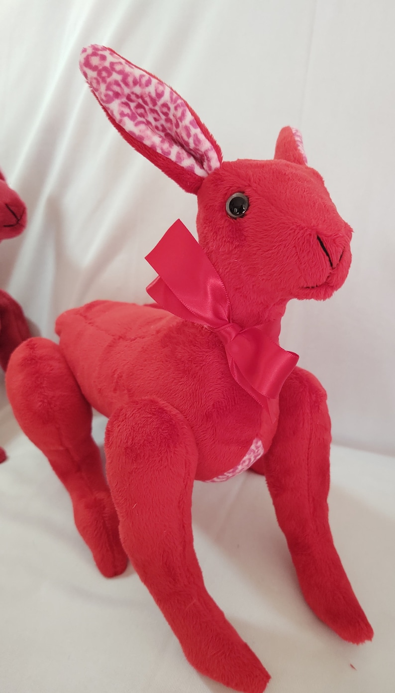 Plush Bunny Easter Rabbit Jointed for Fun Play Easy - Etsy