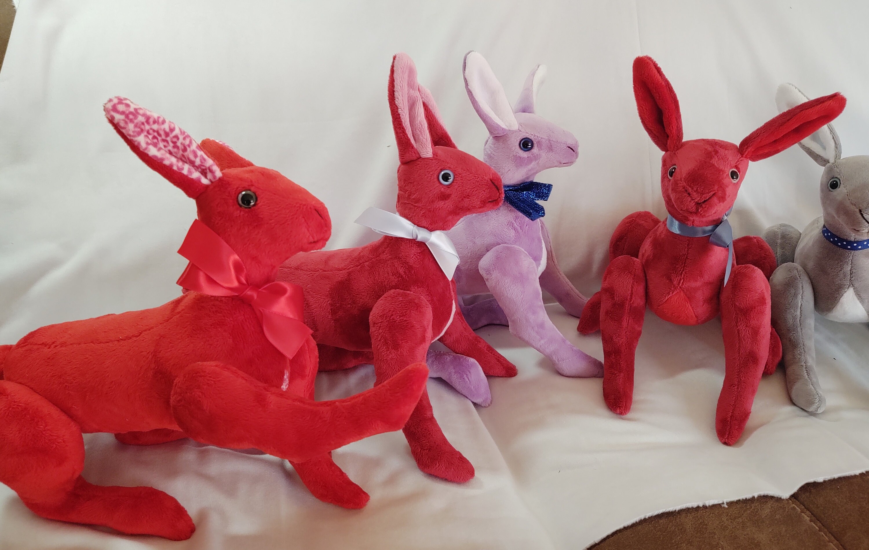 Plush Bunny Easter Rabbit Jointed for Fun Play Easy - Etsy