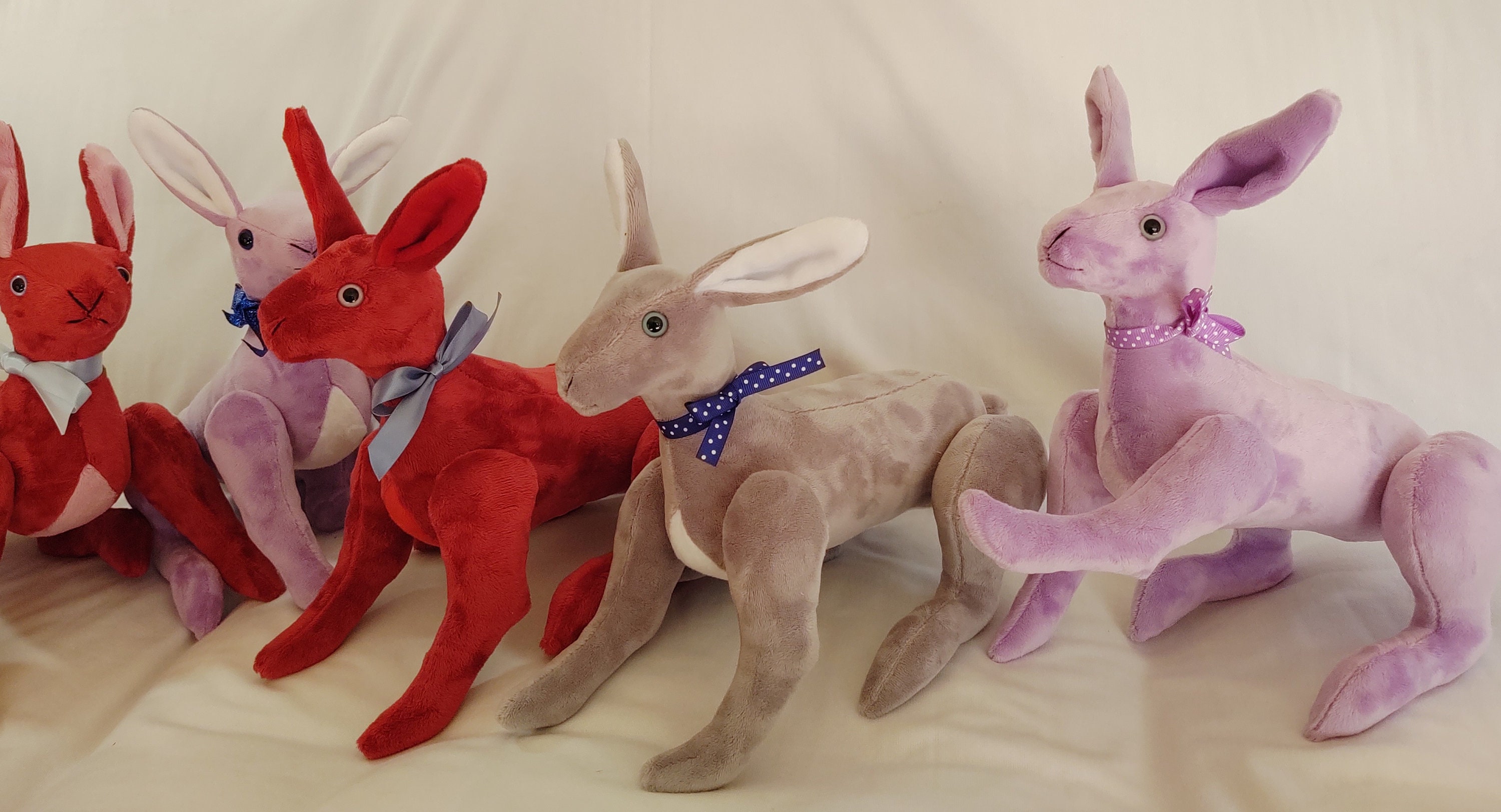 Plush Bunny Easter Rabbit Jointed for Fun Play Easy - Etsy
