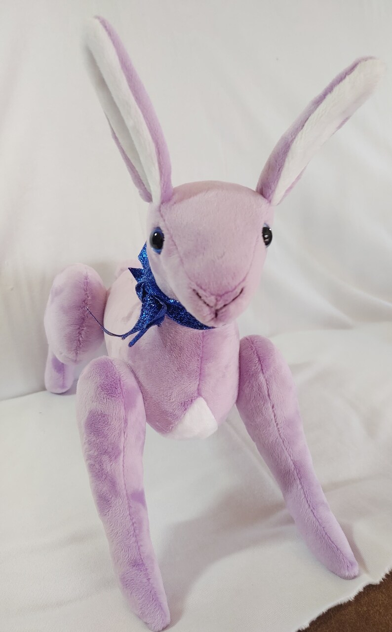 Plush Bunny Easter Rabbit Jointed for Fun Play Easy - Etsy