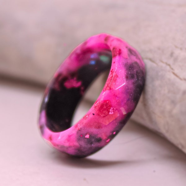Handmade Resin Ring - Etsy