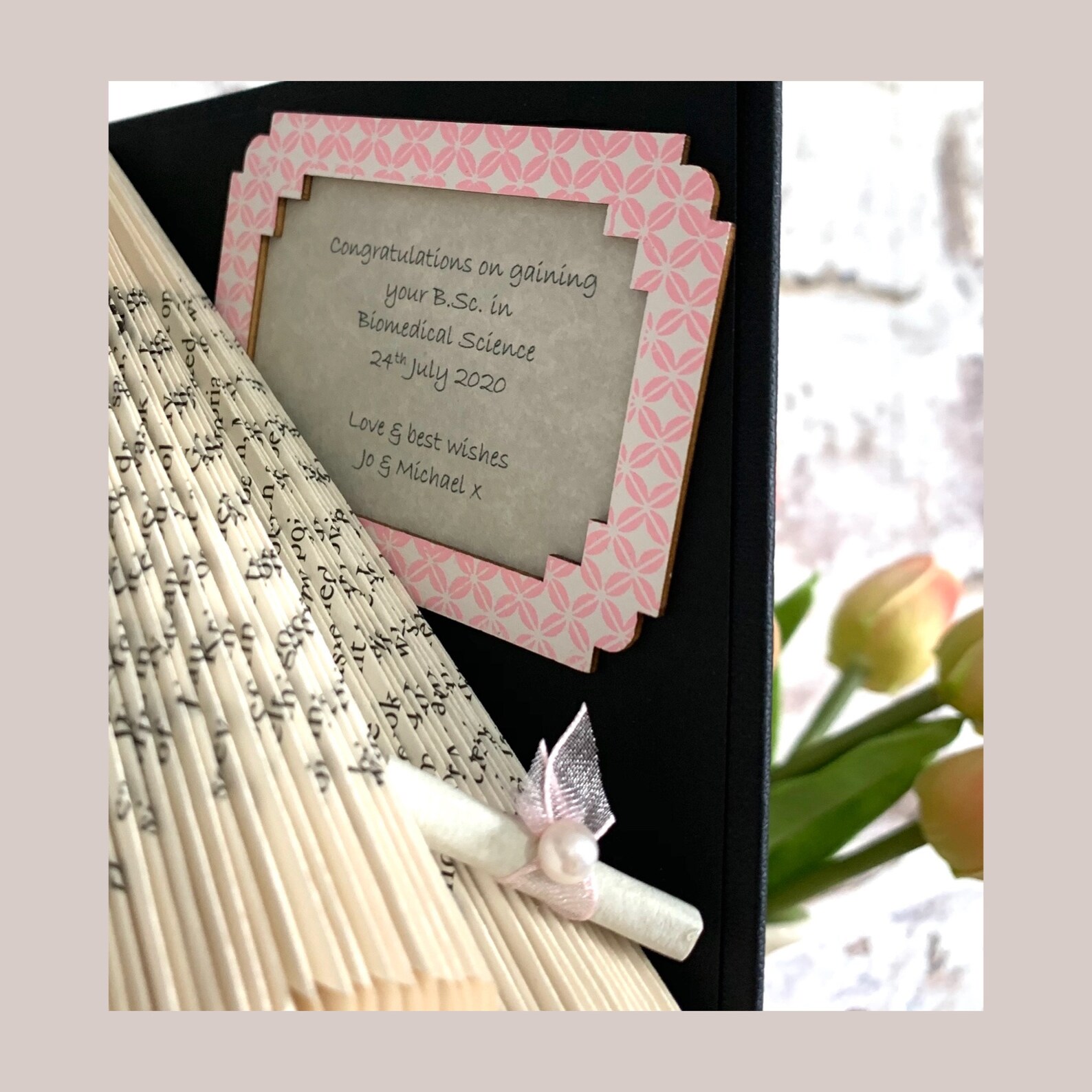 Greeting Card Alternative, Wood Frame, Altered Book Art - Etsy