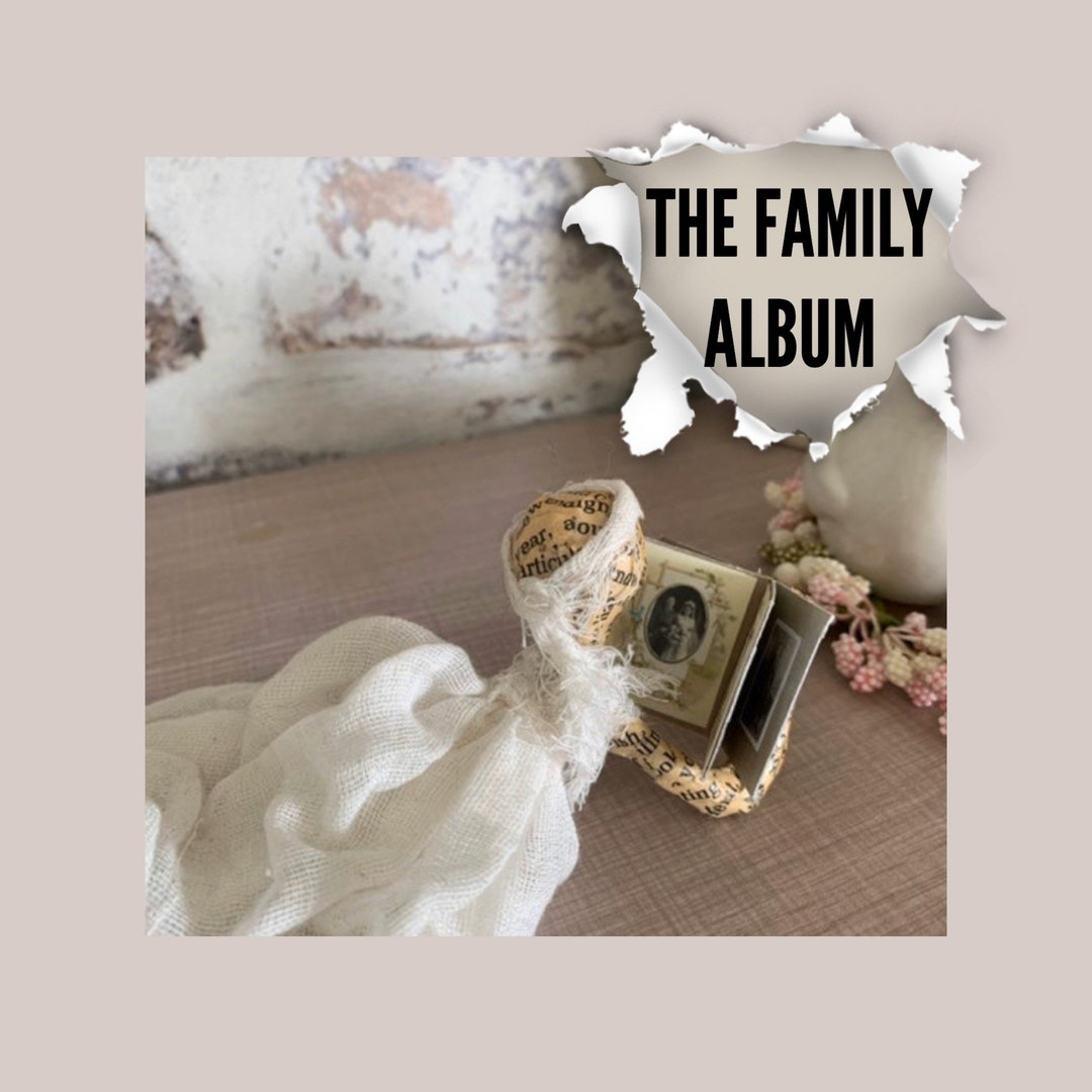 Family Photo Album, Paper Mache Girl, Altered Book Art - Etsy