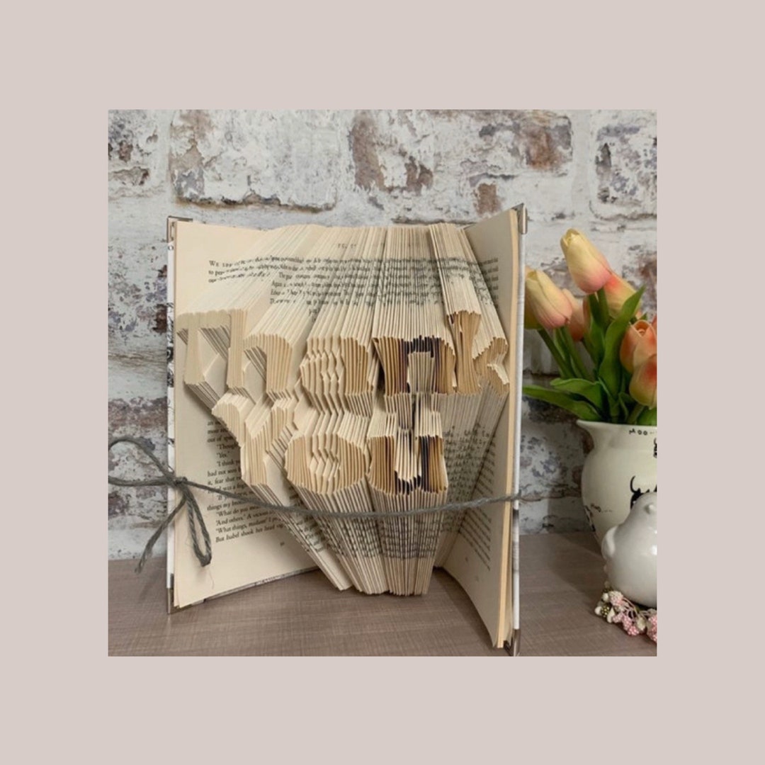 A Special Thank You, Folded Book Art, Appreciation Gift - Etsy