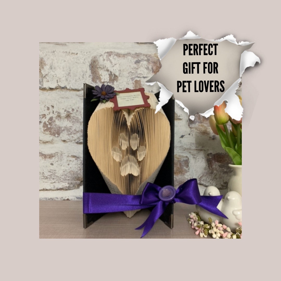 Cute Dog Paw, Folded Book Art, Deluxe Birthday Card, Cute Feet, Pet ...