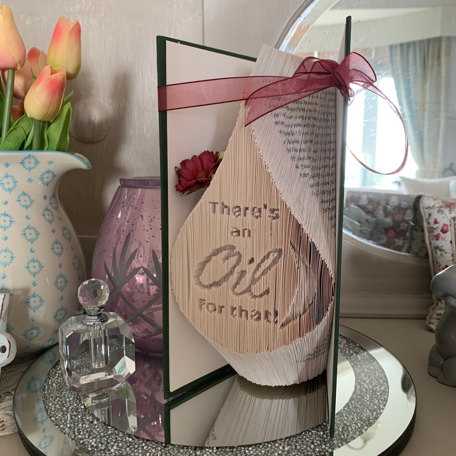 Essential oils paper quote book art | Etsy