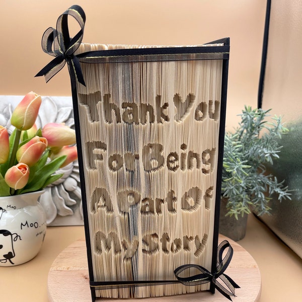 Thank You for Being a Part of My Story Gold Bookmark - Etsy