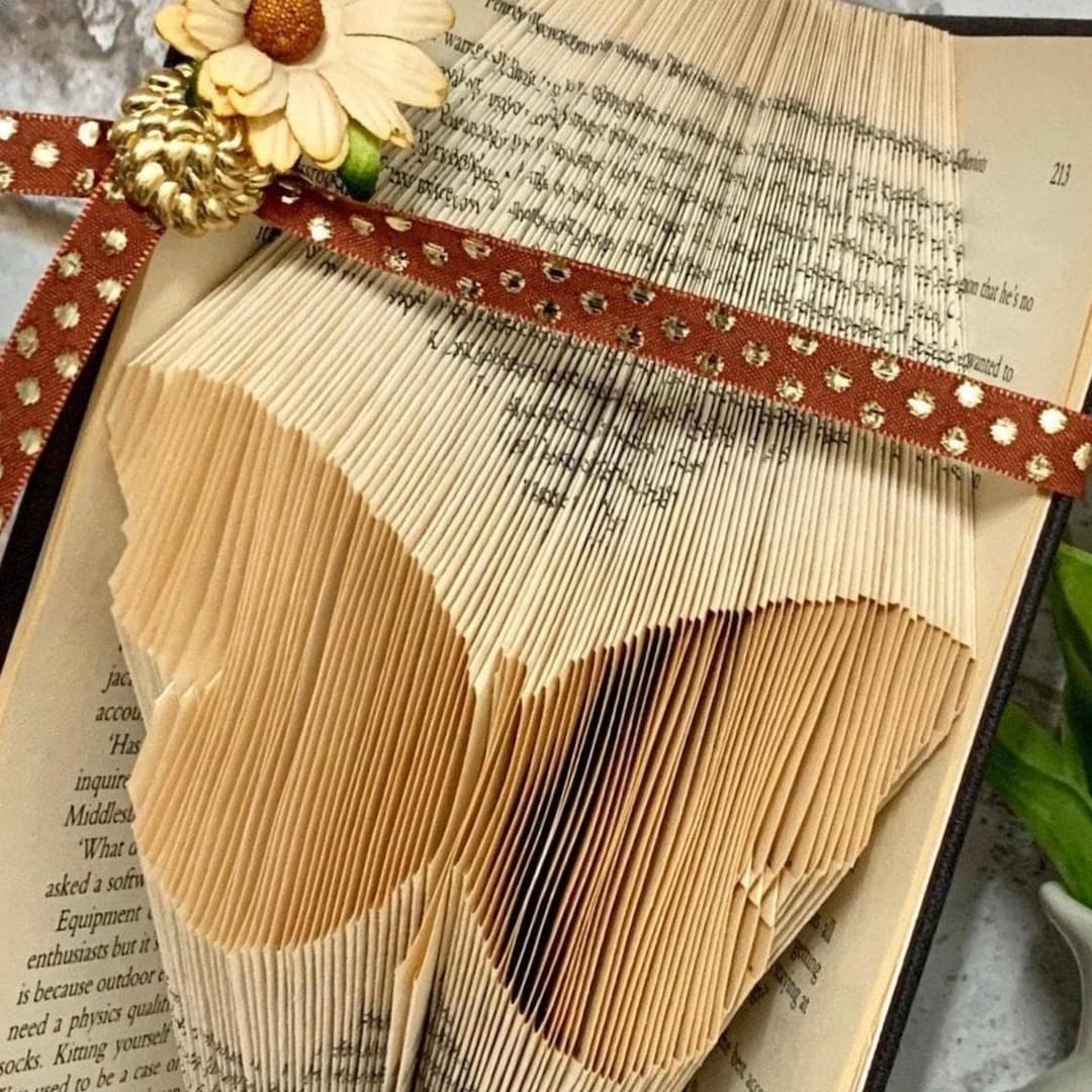Folded Book Art Butterfly, Thank You Gift, Paper Anniversary - Etsy