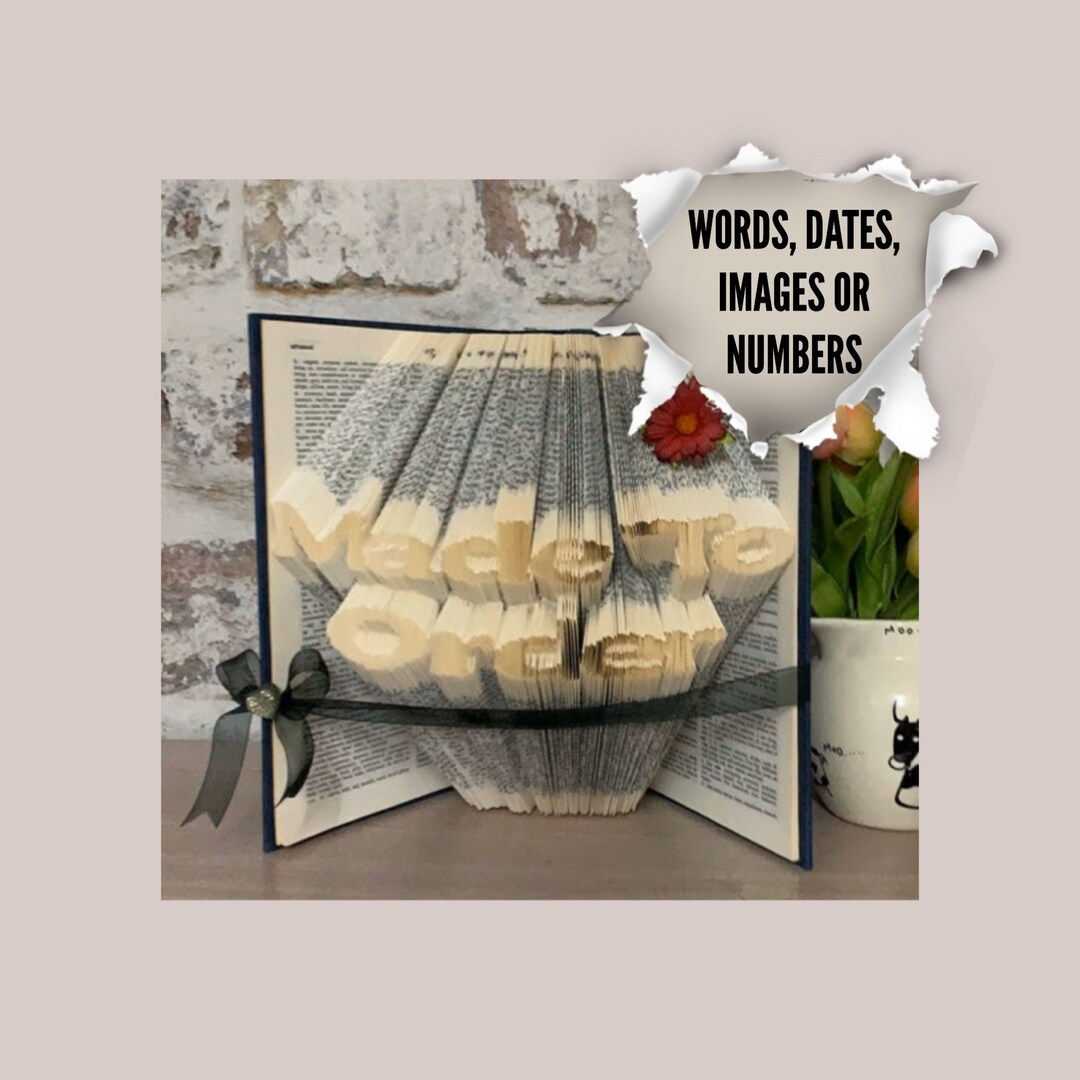 Cut and Fold, Detailed, Book Art - Etsy