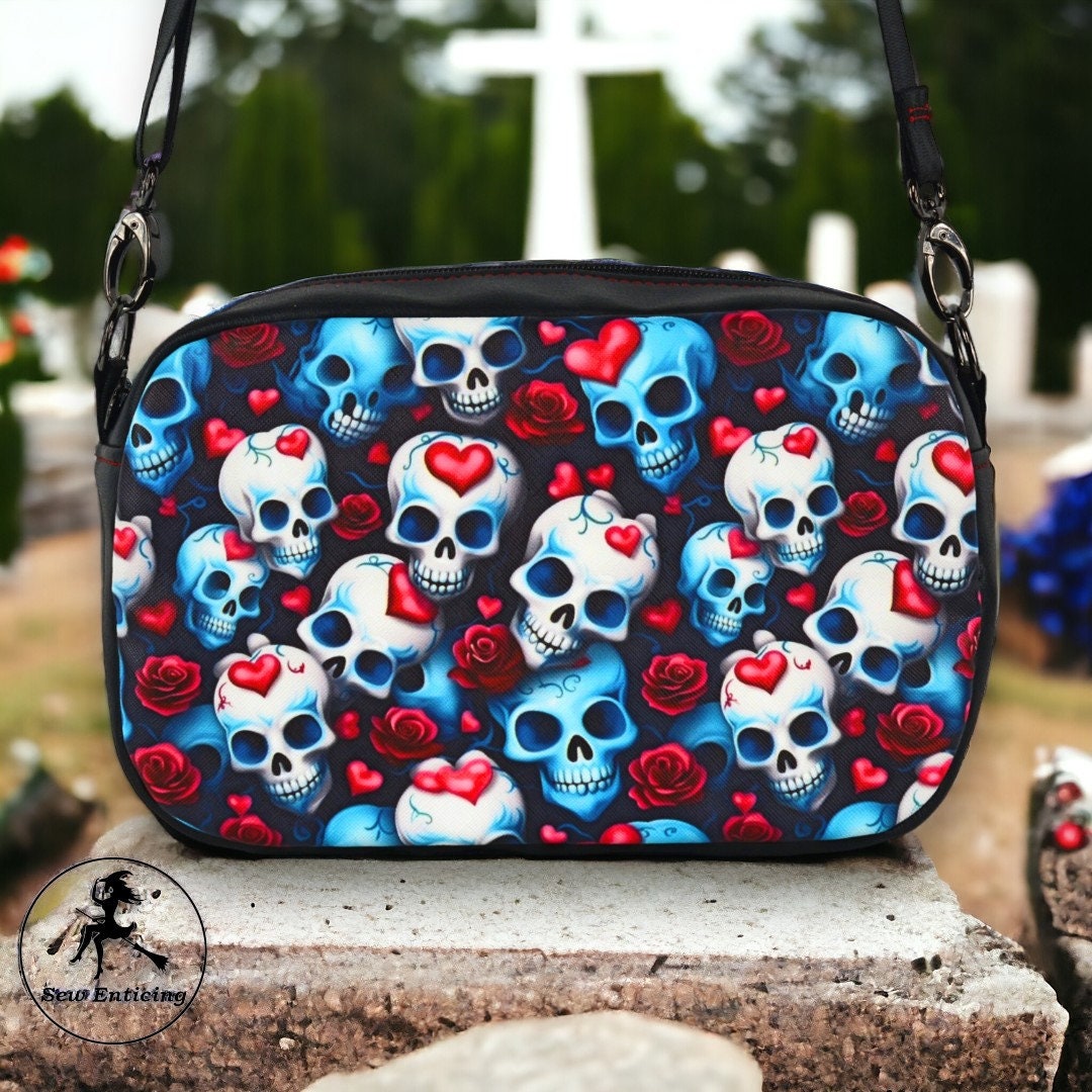 Crossbody Bag | Horror Handbag | Horror Movies | Gothic |skulls ...