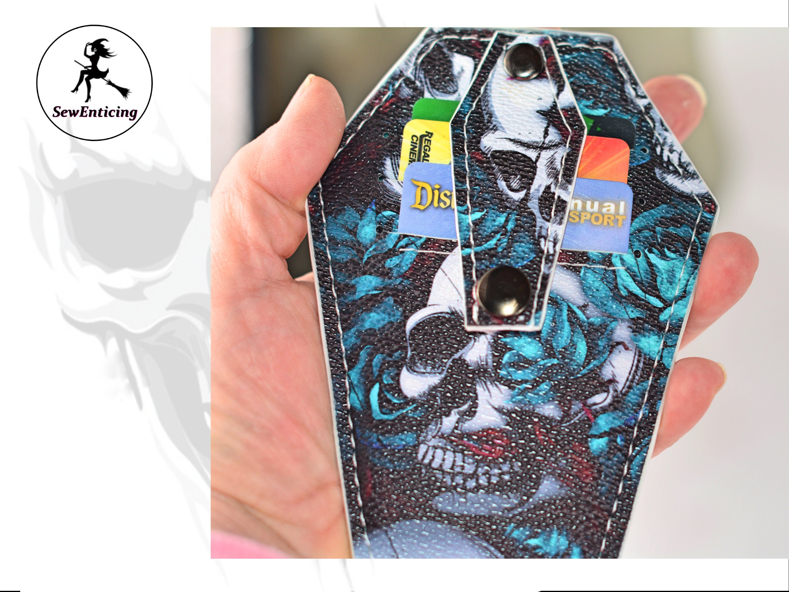 Mini Coffin Wallet Coffin Wallet Wallet Spooky Gifts - Etsy