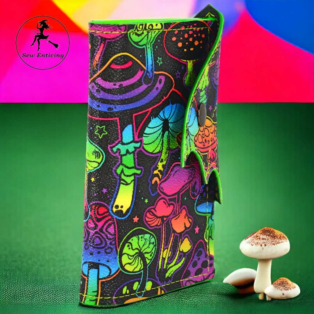 Batwing Wallet Wallet Mushrooms spooky Gifts Goth Witchy Horror Movies ...